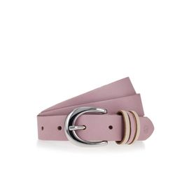 Lederg&uuml;rtel Tamaris, Damen, Gr. 11,5, rosa (rose), Rindsleder, G&uuml;rtel Lederg&uuml;rtel, mit Dreifach-Schlaufe verziert
