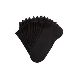 Freizeitsocken HUGO UNDERWEAR "6P AS UNI CC 1026", Herren, Gr. 43-46, schwarz (schwarz 001), Baumwollmischung, unifarben, elastisch, Socken, mit HUGO-Logoschriftz&uuml;gen