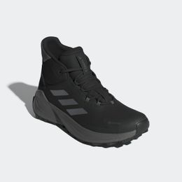 Wanderschuh adidas terrex "TERREX TRAILMAKER 2.0 MID GORE-TEX", Herren, Gr. 46, schwarz (core schwarz, carbon, grau four), Synthetik, Textil, Schuhe Wanderschuh, wasserdicht