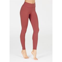 ENDURANCE ATHLECIA Trainingstights ATHLECIA "Luxe", Damen, Gr. 38, EURO-Größen, rot, 80% Polyamid, 20% Elasthan, unifarben, Hosen, mit Kompressionswirkung