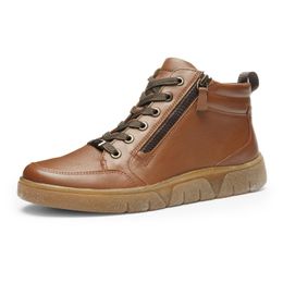 Schnürboots Ara "ROM", Damen, Gr. 8 (42), braun (cognac), Glattleder, unifarben, Schuhe, mit weicher Schaftrandpolsterung