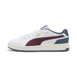 Puma Sneaker 'Court' Herren Gr&ouml;&szlig;e 38.5 saphir / weinrot / wei&szlig;