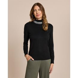 Judith Williams Rollkragenpullover mit Steinen