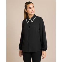 Maloo Bluse mit Strassbesatz