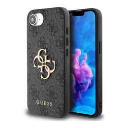 Guess Apple iPhone 16e 4G Big Logo Schutzhülle Case Etui Schwarz