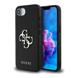 Guess Apple iPhone 16e Big Logo Small Classic Schutzhülle Case Schwarz