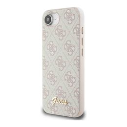 Guess Apple iPhone 16e Script Logo MagSafe Schutzhülle Case Rosa