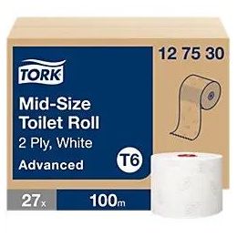 Tork Advanced Toilettenpapier T6 2-lagig 127530 27 Rollen à 320 Blatt