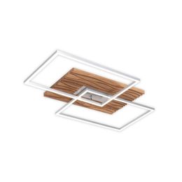 Elobra LED-Deckenleuchte Atacama S, eiche/Metall, Holz