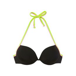 Buffalo Push-Up-Bikini-Top 'Pop' schwarz Gr. 36 Cup B. Ohne Bügel Und Ohne Stäbchen. Nachhaltig.