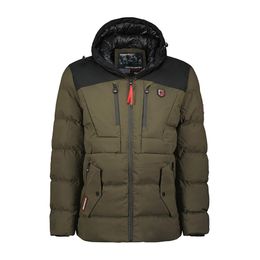 Geographical Norway Steppjacke "Cachot" in Khaki/ Schwarz - 69% | Größe 164 | Kinderjacken