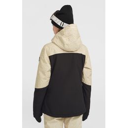 O`Neill O'Neill Ski-/ Snowboardjacke in Schwarz/ Beige - 53% | Gr&ouml;&szlig;e S | Damen-outdoorjacken