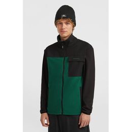 O`Neill O'Neill Fleecejacke in Schwarz/ Grün - 31% | Größe XXL | Herren-pullover-sport
