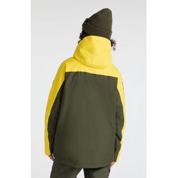 O`Neill O'Neill Ski-/ Snowboardjacke "Diabase" in Khaki/ Gelb - 63% | Gr&ouml;&szlig;e M | Damen-outdoorjacken