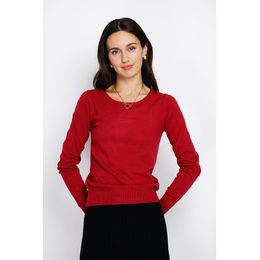 ASSUILI Pullover in Rot - 61% | Größe 42 | Damen-pullover-cardigans