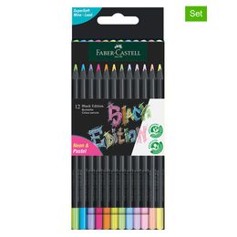 Faber-Castell 2er-Set: Buntstifte "Black Edition - Neon + Pastell" - 2x 12 Stück - 13% | Schulzubehoer