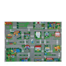 Boxxx Spielteppich City, Mehrfarbig, Textil, Fahrzeuge, rechteckig, 100x150 cm, Oeko-Tex&reg; Standard 100, UV-best&auml;ndig, waschbar, Teppiche & B&ouml;den, Teppiche, Teppich Kinderzimmer
