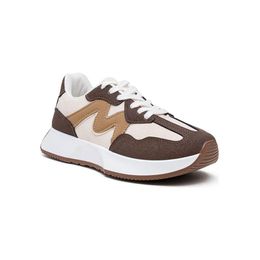 Foreverfolie Sneakers in Braun/ Hellbraun/ Creme - 60% | Größe 37 | Damen-sneakers
