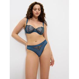 Triumph String "Sea Full of Stars" in Dunkelblau - 52% | Größe 40 | Damen-unterteile