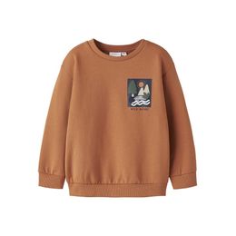 name it Sweatshirt "Oran" in Hellbraun - 16% | Größe 92 | Kinder-sweatshirts-jacken
