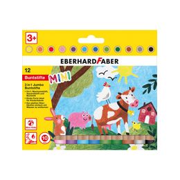 Eberhard Faber Buntstifte "3 in 1 Jumbo Mini" - 12 Stück - 10% | Schulzubehoer