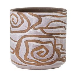 Bloomingville Blumentopf "Lija" in Wei&szlig;/ Hellbraun - (H)12 x &Oslash; 12 cm - 20% | Kerzen-vasen