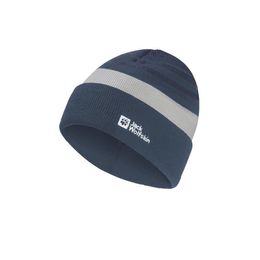 Jack Wolfskin Beanie "Stripy" in Dunkelblau/ Grau - 10% | Größe S | Kindermuetzen