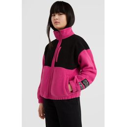 O`Neill O'Neill Fleecejacke "Progressive" in Pink/ Schwarz - 55% | Größe 152 | Kids-fleecejacken-fleecepullover