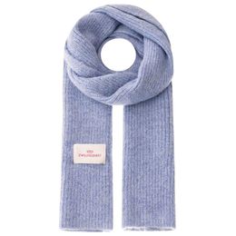Zwillingsherz Schal mit Wollanteil in Blau - (L)200 x (B)30 cm - 20% | Damen-schals-tuecher