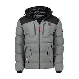 Geographical Norway Winterjacke "Cachot" in Grau - 56% | Größe M | Herren-plussize