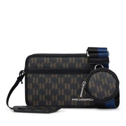 K by KARL LAGERFELD Karl Lagerfeld Crossbody Bags - K/Monogram Kanvas Umh&auml;ngetasche - Gr. unisize - in Schwarz - f&uuml;r Damen