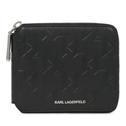 K by KARL LAGERFELD Karl Lagerfeld Portemonnaies - K/Loom Portemonnaie mit Rei&szlig;verschluss - Gr. unisize - in Schwarz - f&uuml;r Damen
