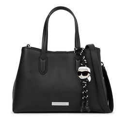 K by KARL LAGERFELD Karl Lagerfeld Shopper - Ikon Glatte kleine Tote Bag - Gr. unisize - in Schwarz - f&uuml;r Damen