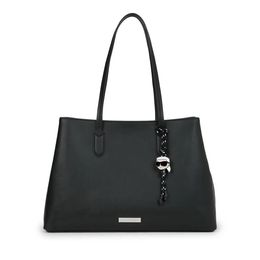 K by KARL LAGERFELD Karl Lagerfeld Shopper - Ikon Glatte gro&szlig;e Tote Bag - Gr. unisize - in Schwarz - f&uuml;r Damen