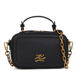 K by KARL LAGERFELD Karl Lagerfeld Crossbody Bags - K/Autograph Ketten-Handtasche mit oberem Tragegrif - Gr. unisize - in Schwarz - f&uuml;r Damen
