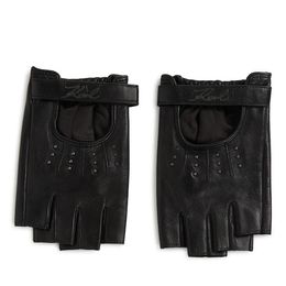 K by KARL LAGERFELD Karl Lagerfeld Handschuhe - K/Signature Fingerlose Handschuhe - Gr. M - in Schwarz - f&uuml;r Damen