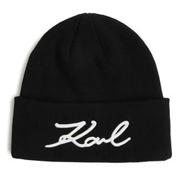 K by KARL LAGERFELD Karl Lagerfeld Caps & M&uuml;tzen - K/Signature M&uuml;tze - Gr. ONE SIZE - in Schwarz - f&uuml;r Damen