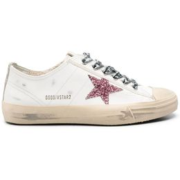 Golden Goose Deluxe Brand Golden Goose Low-Top Sneaker - Sneakers Whiteburgundy - Gr. 35 (EU) - in Rot - f&uuml;r Damen