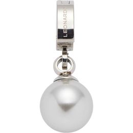 Leonardo Charm-Einhänger »Anhänger Coco Clip & Mix« mit Perle (imitiert) edelstahlfarben-weiß Ein Schatz für jede Kombi: Der schlichte...