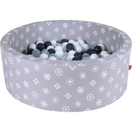 KNORRTOYS Bällebad »Soft, Royal Grey« mit 300 Bällen; Made in Europe Grey White Stars