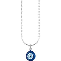 Thomas Sabo Kette mit Anhänger »Nazar-Auge-Anhänger« silberfarben-blau-hellblau-schwarz 45 Kette mit Nazar-Auge-Anhänger