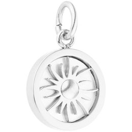 PURELEI Kettenanhänger »Schmuck Geschenk Sun Sonne Anhänger für Halskette« () mit Perlmutt edelstahlfarben-perlmuttfarben Dieser Sun Charm bringt...