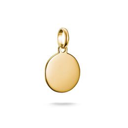 Thomas Sabo Charm-Einhänger »Charm Coin - Connect« gelbgoldfarben Charm Coin – Connect