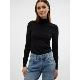 V&eacute;ro Moda Vero Moda Damen Rollkragenpullover &raquo;VMHAPPINESS LS ROLLNK PULLOVE GA BOO REP&laquo; schwarz XL