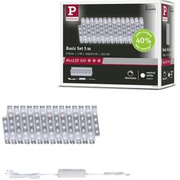 Paulmann LED-Streifen »MaxLED 500 LED Strip Neutralweiß Basisset« silberfarben