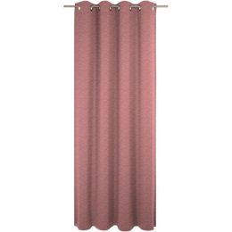 WIRTH Vorhang »Trondheim 328 g/m²« Ösen 1 Stk. tlg. nach Maß rosa Obermaterial: 100% Polyacryl 255 cm
