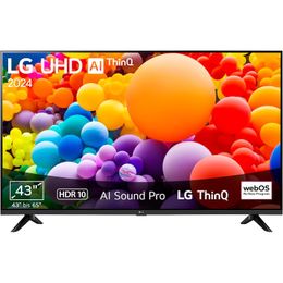 LG LED-Fernseher »43UT73006LA« 108 cm/43 Smart-TV schwarz Starker α5 Gen7 4K AI-Prozessor mit AI Sound Pro, AI Upscaling & Dynamic Tone Mapping für...