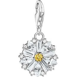 Thomas Sabo Charm-Einhänger »Charm Lovely Daisy Zirkoniabesatz« mit Zirkonia (synth.) silberfarben-weiß-gelb + weiß-gelb Charm Lovely Daisy...