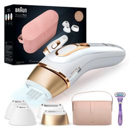 Braun IPL-Haarentferner »Silk-expert Pro 5 PL5347« 400.000 Lichtimpulse für dauerhaft sichtbare Haarentfernung für Damen und Herren goldfarben IPL...