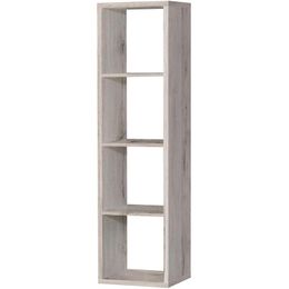 FORTE Standregal &raquo;Mauro, FSC -zertifiziert&laquo; Fachgr&ouml;&szlig;e 33x33cm, 4 F&auml;cher sandeichefarben